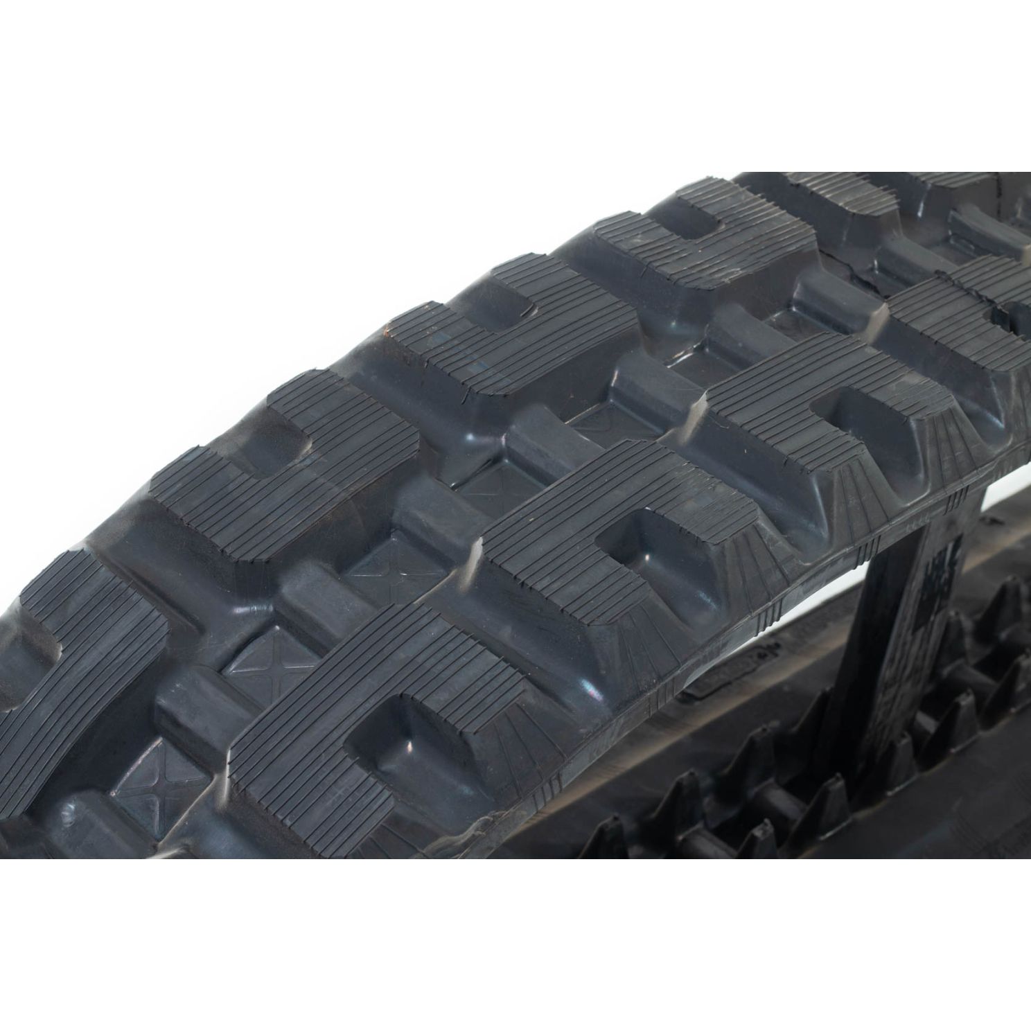 Skid Steer Rubber 12" Staggered C Block Track fits Bobcat