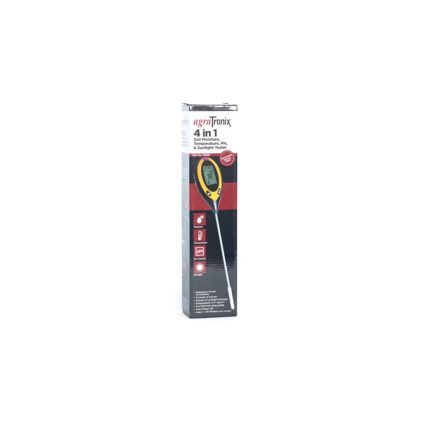 Agratronix 08185 4-In-1 Soil Tester